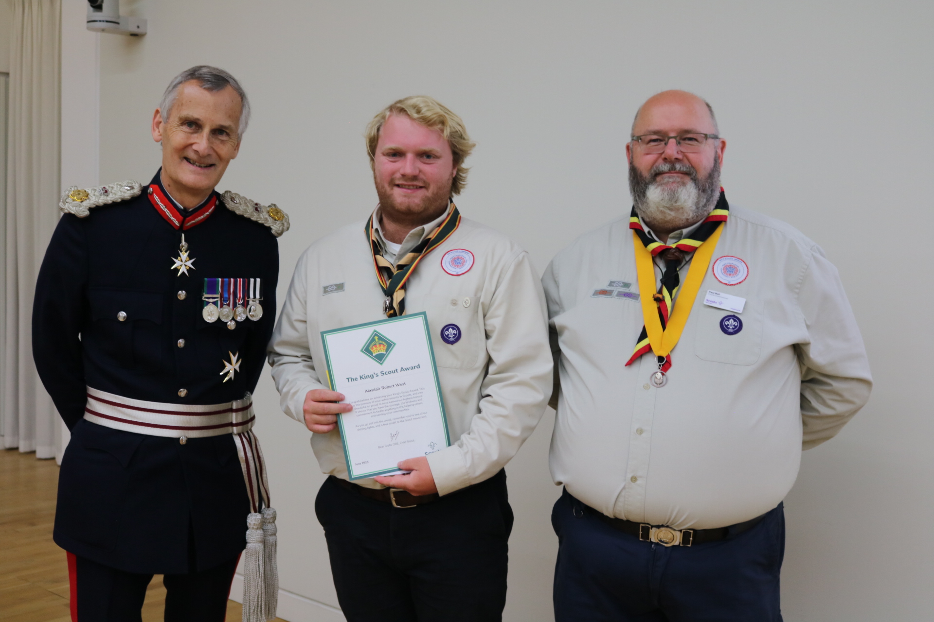 King's and Queen's Scouts receive royal seal of approval - Hampshire Scouts
